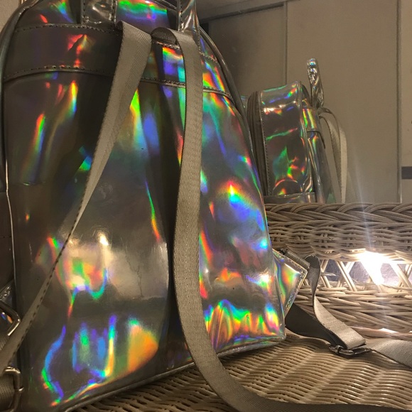 Olivia Miller Girl | Accessories | Holographic Mini Backpack | Poshmark